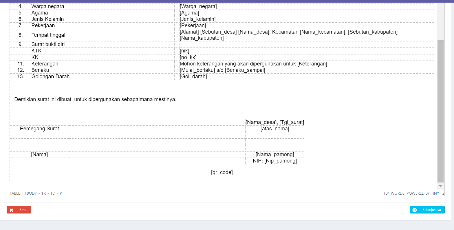 Permintaan fitur: Merubah tombol simpan menjadi lanjut pada saat pembuatan surat tinymce · Issue ...