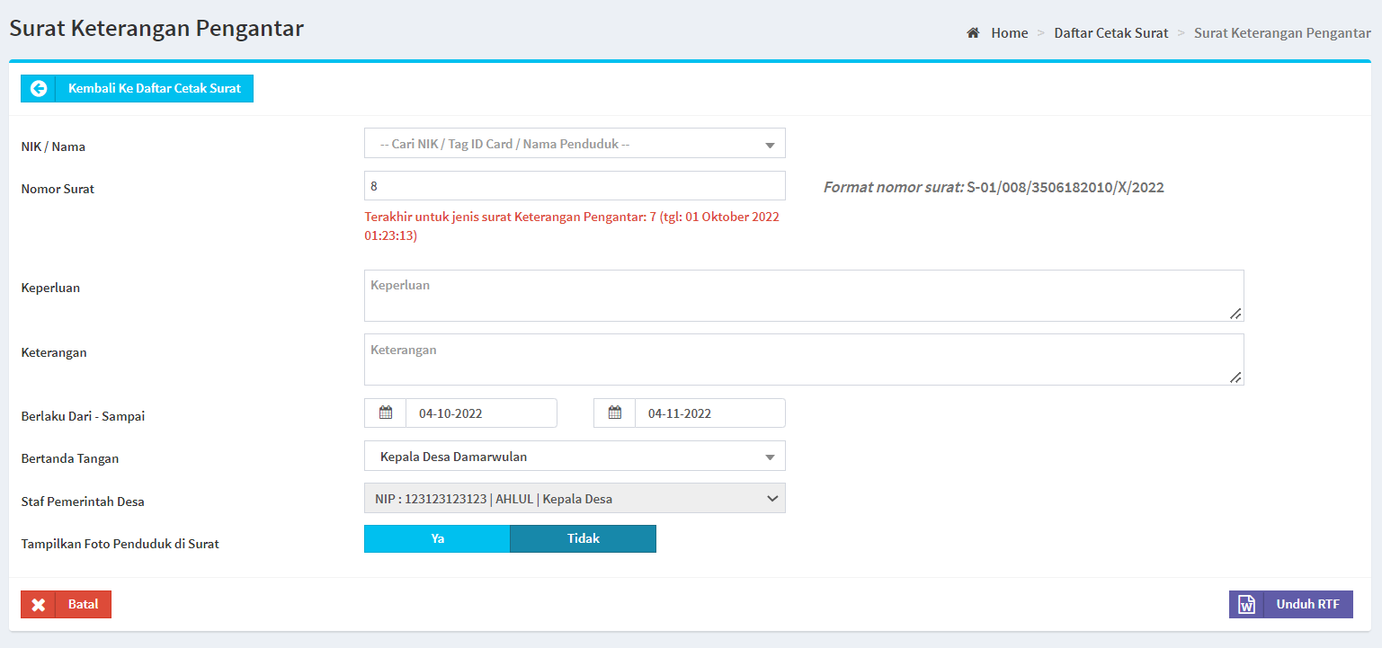 [TinyMCE] Konversi surat RTF - Keterangan Pengantar · Issue #5754 · OpenSID/OpenSID · GitHub