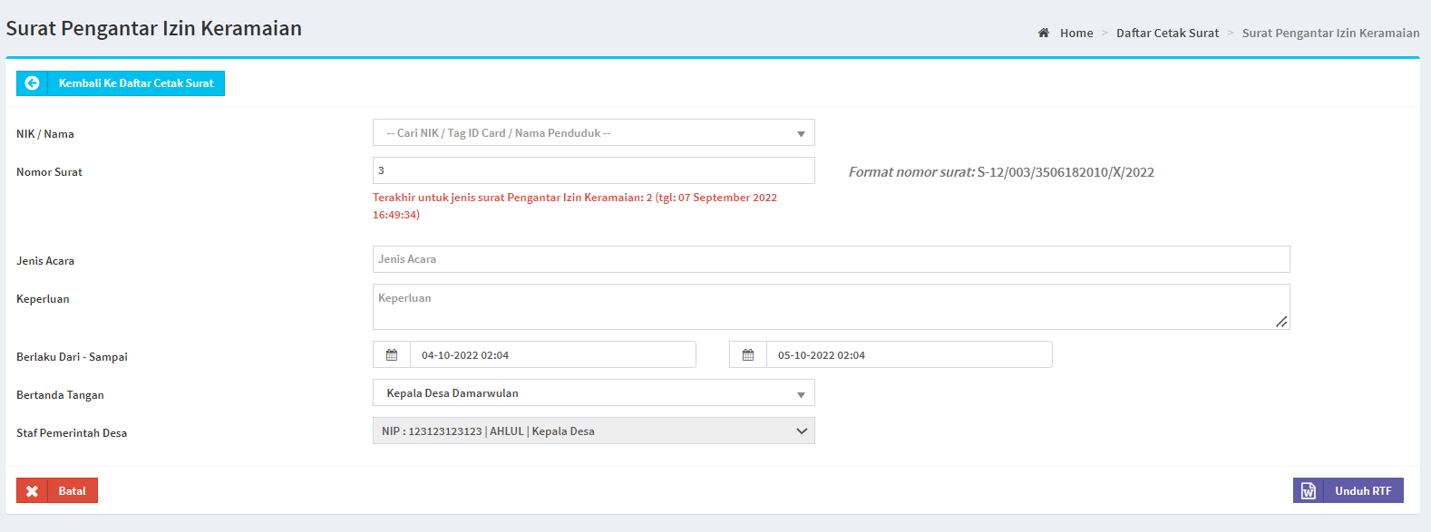 [TinyMCE] Konversi surat RTF - Pengantar Izin Keramaian · Issue #5762 · OpenSID/OpenSID · GitHub