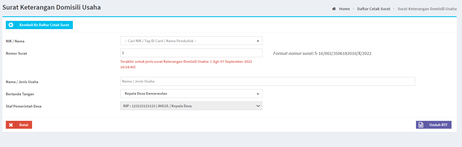 Tinymce Konversi Surat Rtf Keterangan Domisili Usaha · Issue 5766 · Opensidopensid · Github 