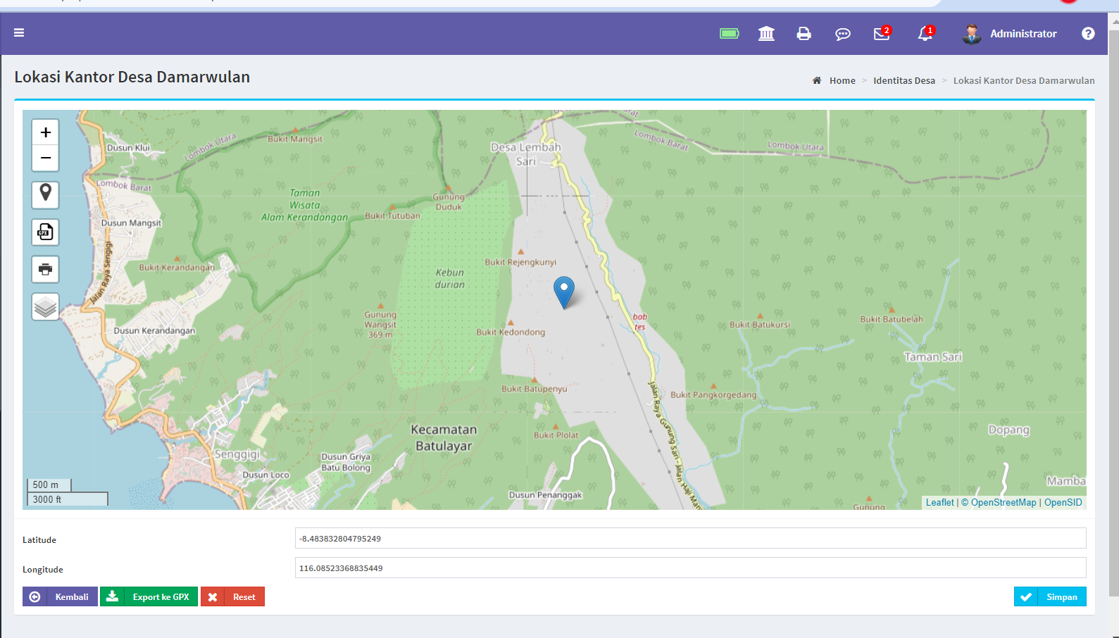 Bug/error: Menu Pada Peta Hilang · Issue #5836 · OpenSID/OpenSID · GitHub