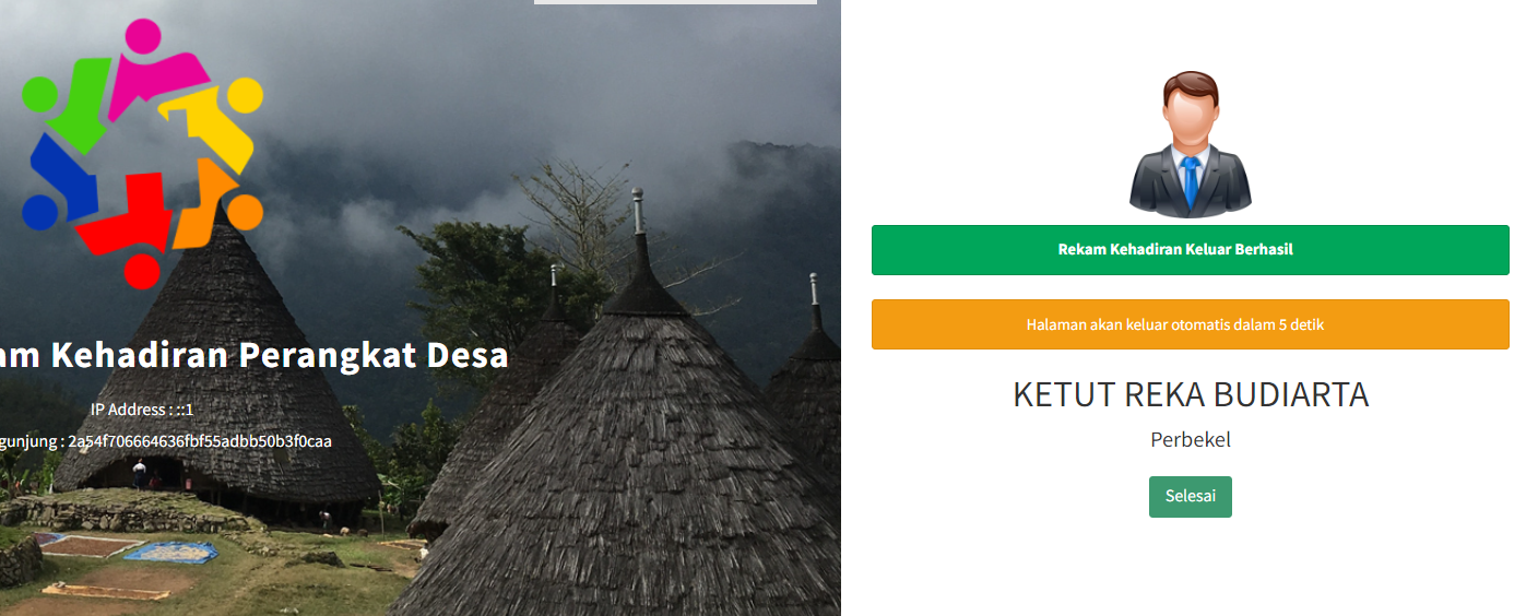 Bug pada rekam kehadiran merubah status keluar di jam kerja · Issue #5951 · OpenSID/OpenSID · GitHub