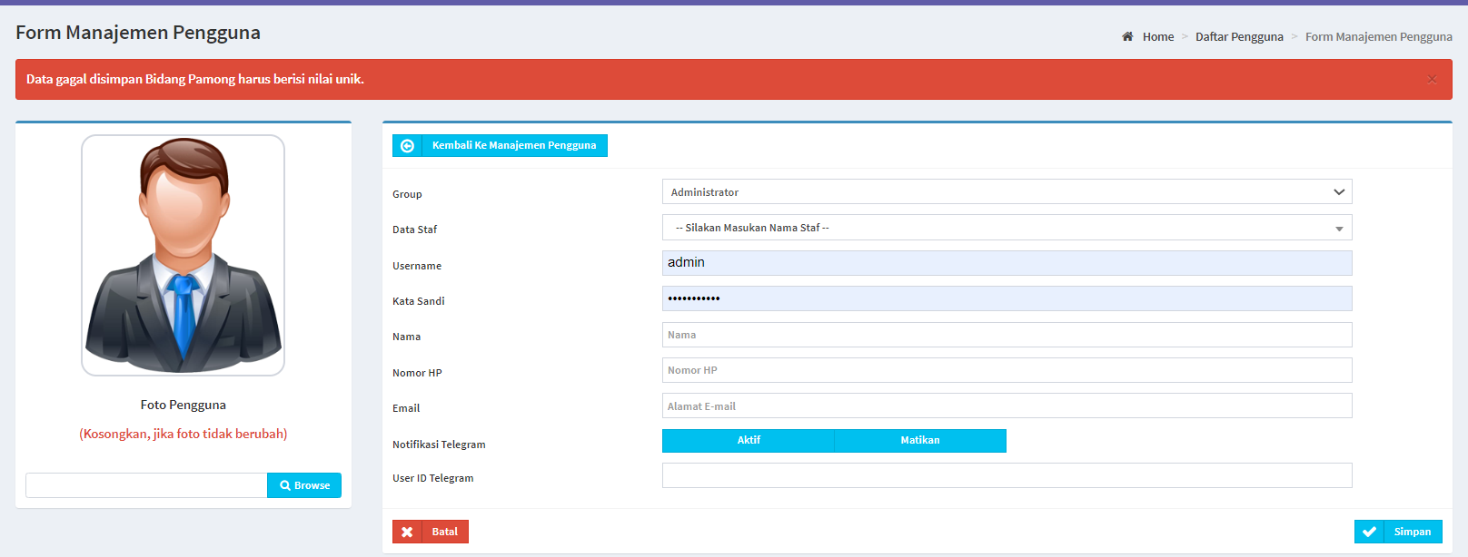 Ubah status pemberitahuan penambahan user sudah ada dihalaman pengguna · Issue #5952 · OpenSID ...