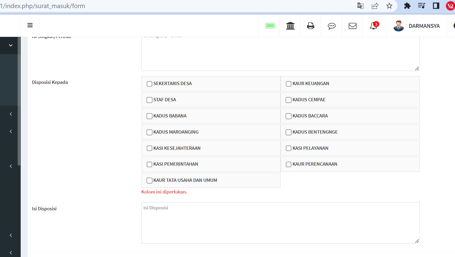 Tidak bisa nambah surat masuk & surat keluar · Issue #6344 · OpenSID/OpenSID · GitHub