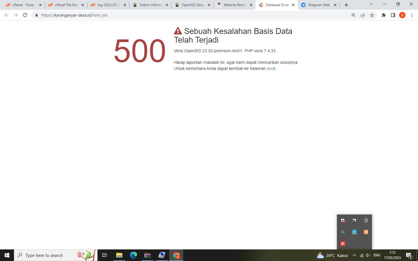Atasin masalah error ketika key OpenDK tidak tersedia · Issue #6431 · OpenSID/OpenSID · GitHub
