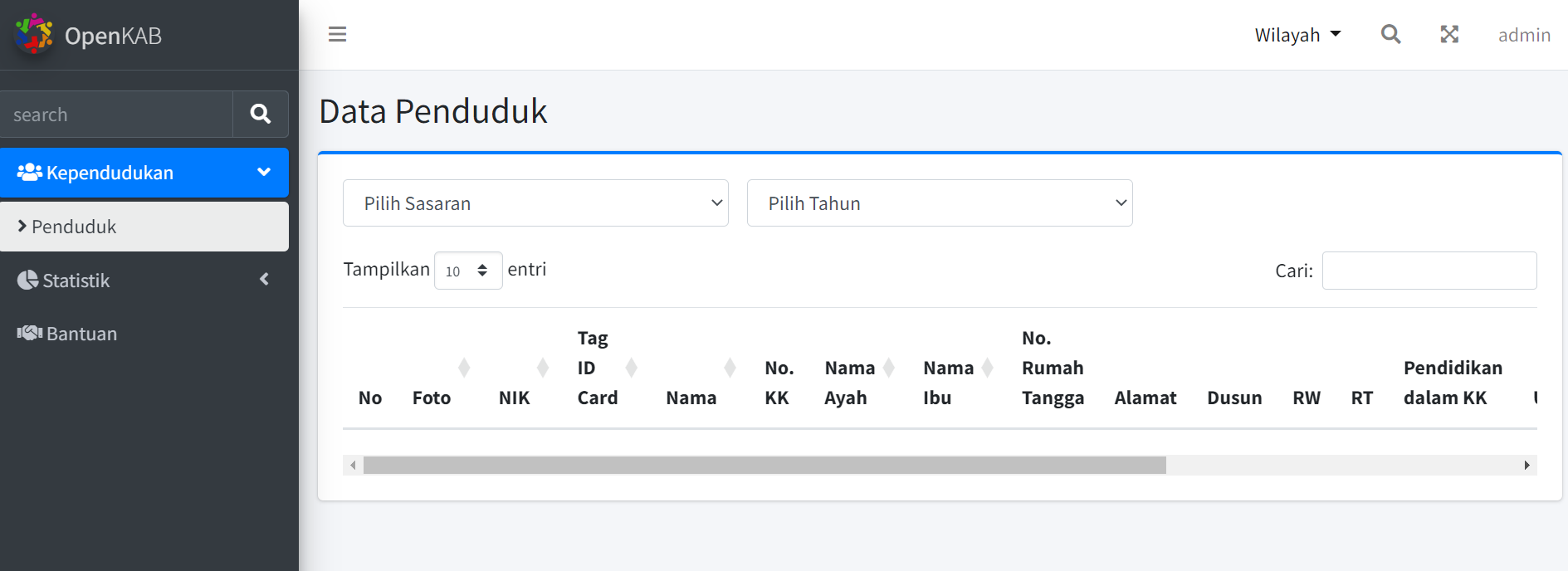 Tambahakan Filter & Cetak Pada Data Bantuan · Issue #119 · OpenSID ...