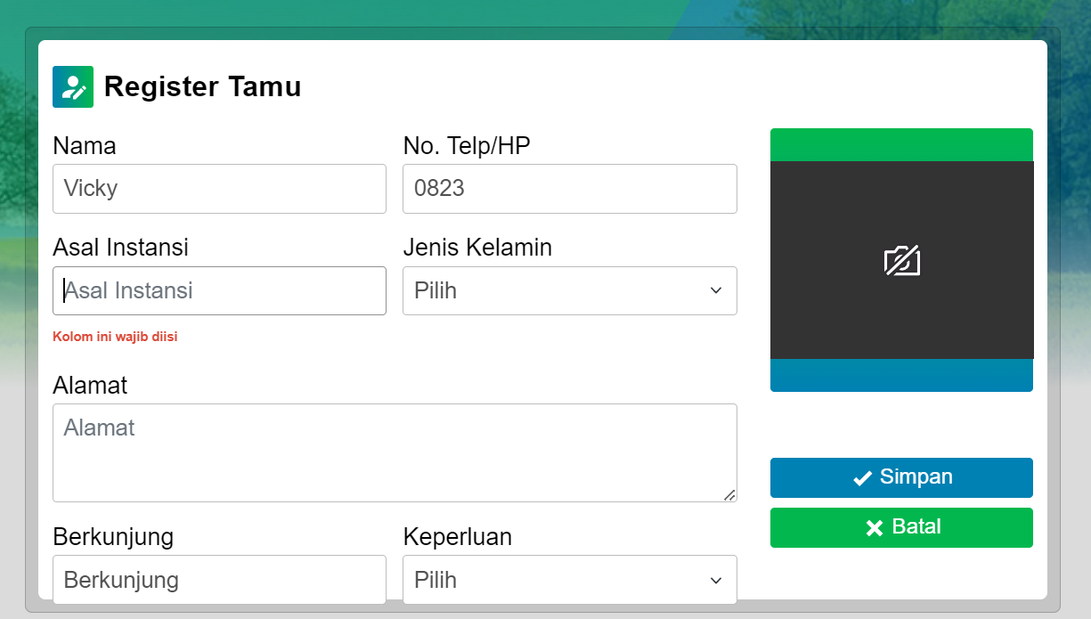 Fitur susulan di tampilan buku tamu & anjungan yang baru · Issue #6568 · OpenSID/OpenSID · GitHub
