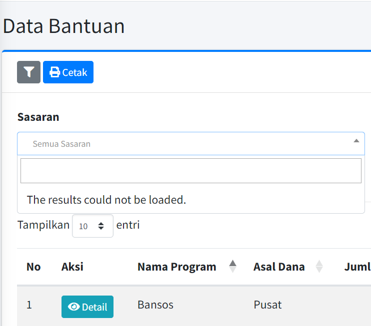 Filter pada bantuan tidak berjalan · Issue #206 · OpenSID/OpenKab · GitHub