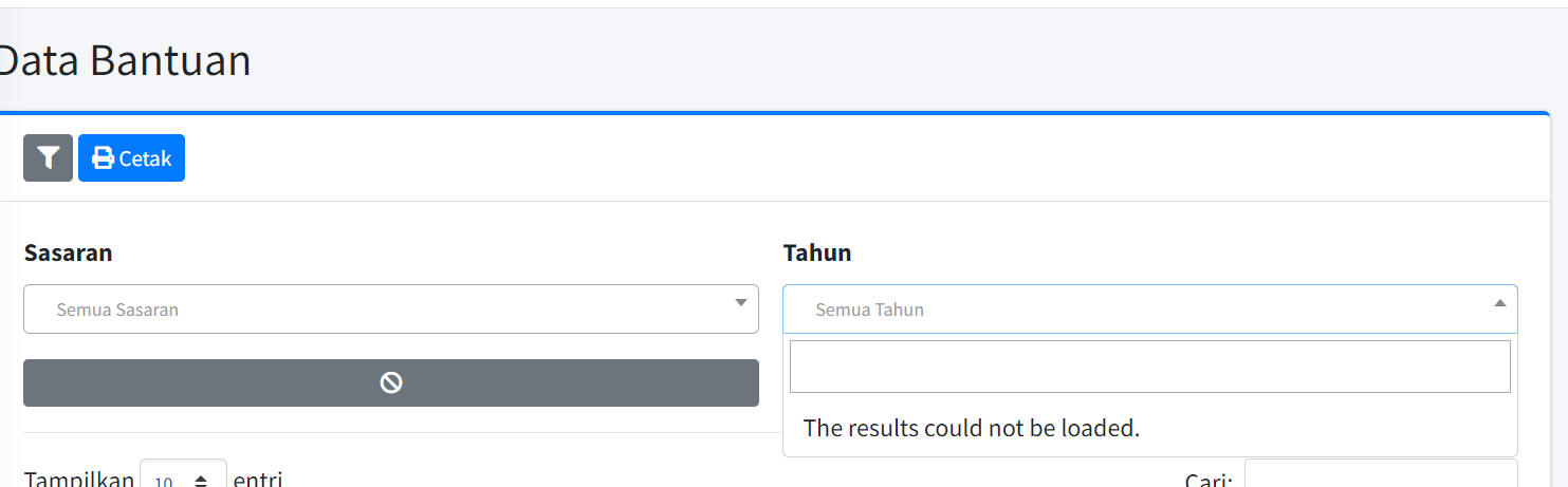 Filter pada bantuan tidak berjalan · Issue #206 · OpenSID/OpenKab · GitHub