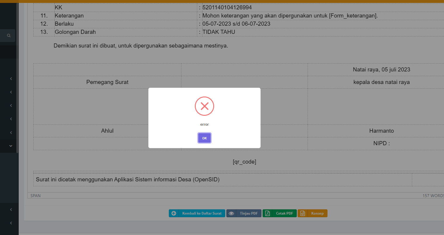 Bug/error: tidak bisa cetak jika surat menggunakan lampiran F.201 · Issue #6856 · OpenSID ...