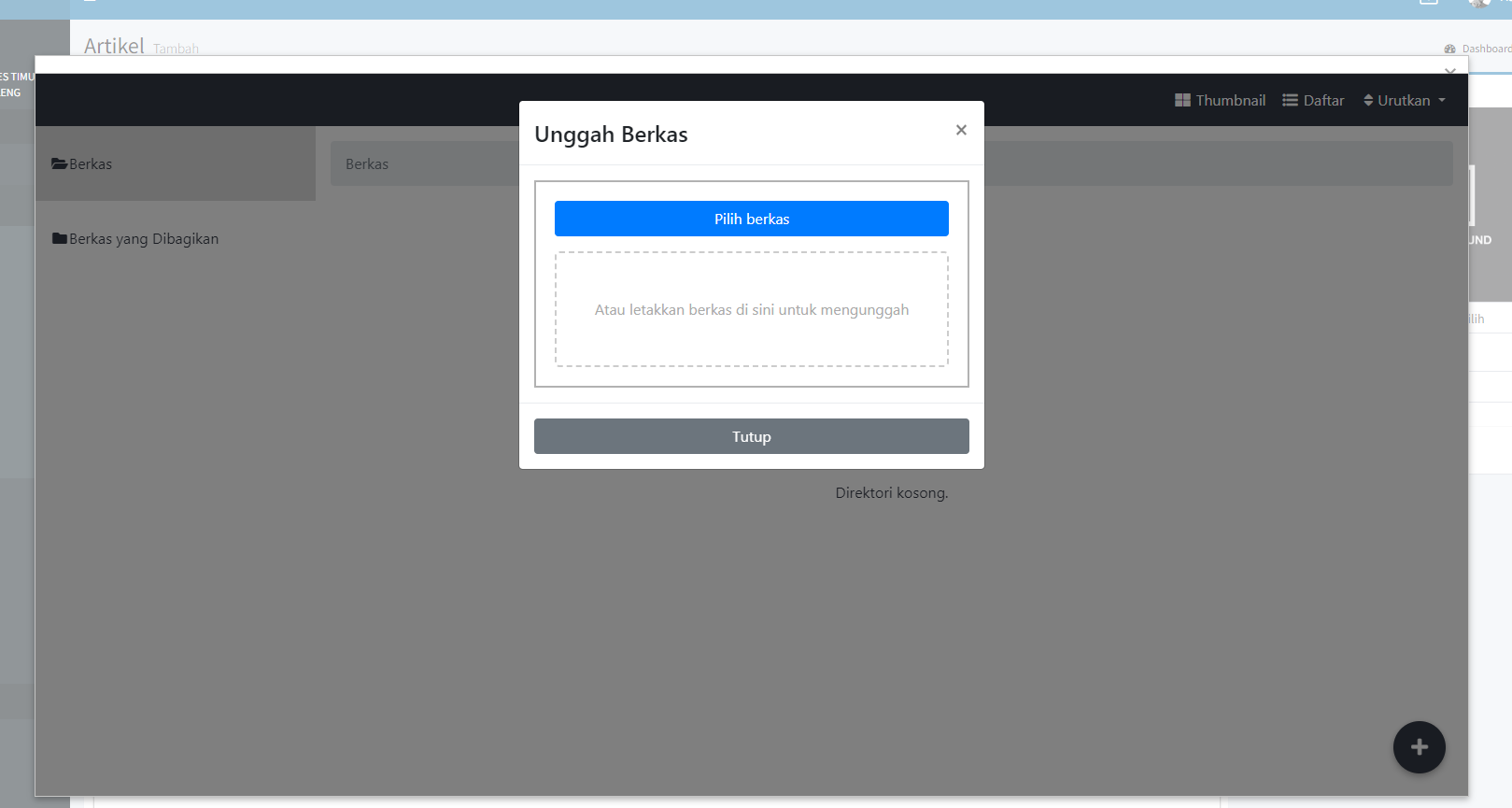 Tidak bisa menambahkan gambar, melalui insert media · Issue #726 · OpenSID/OpenDK · GitHub