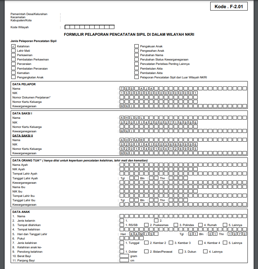 Bug/error: Form isian pada Surat Keterangan Kelahiran & lampiran tidak sesuai · Issue #7322 ...