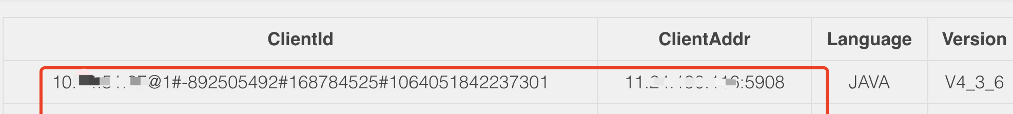 Client IP（Message Born IP， Consumer client ip) is not right if there is ...