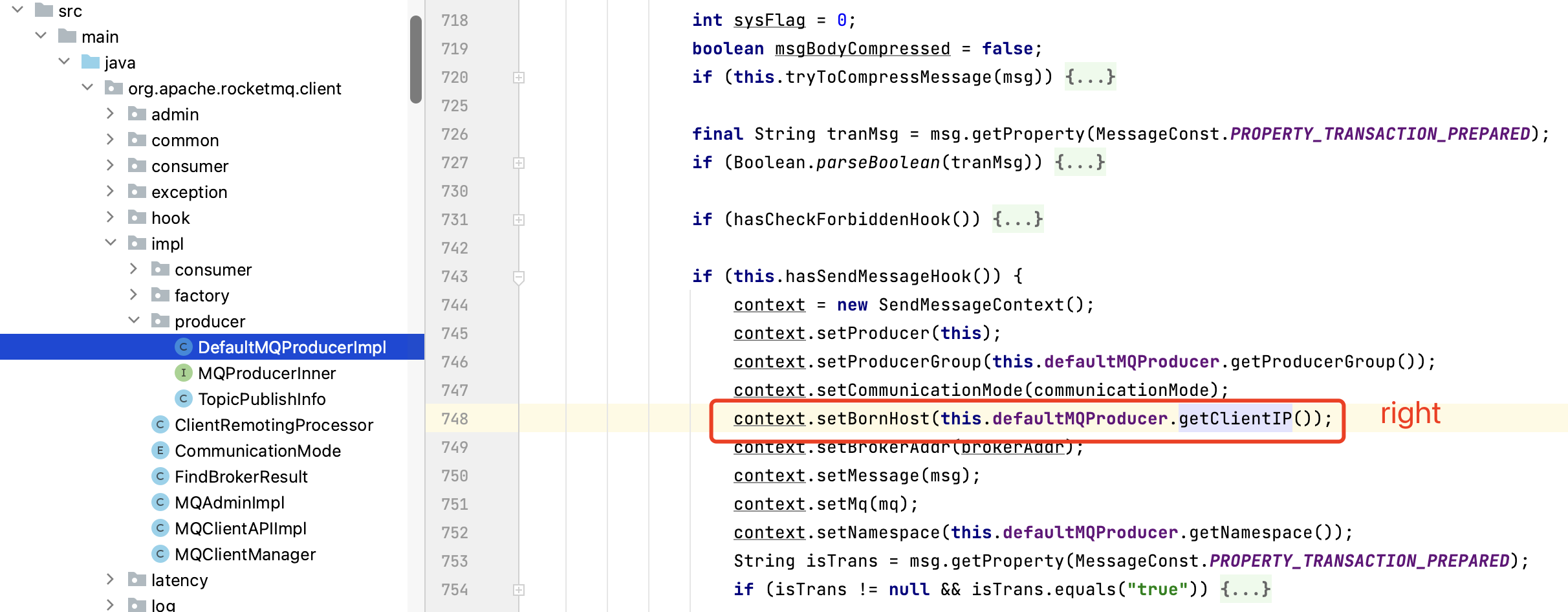 Client IP（Message Born IP， Consumer client ip) is not right if there is a proxy between client ...