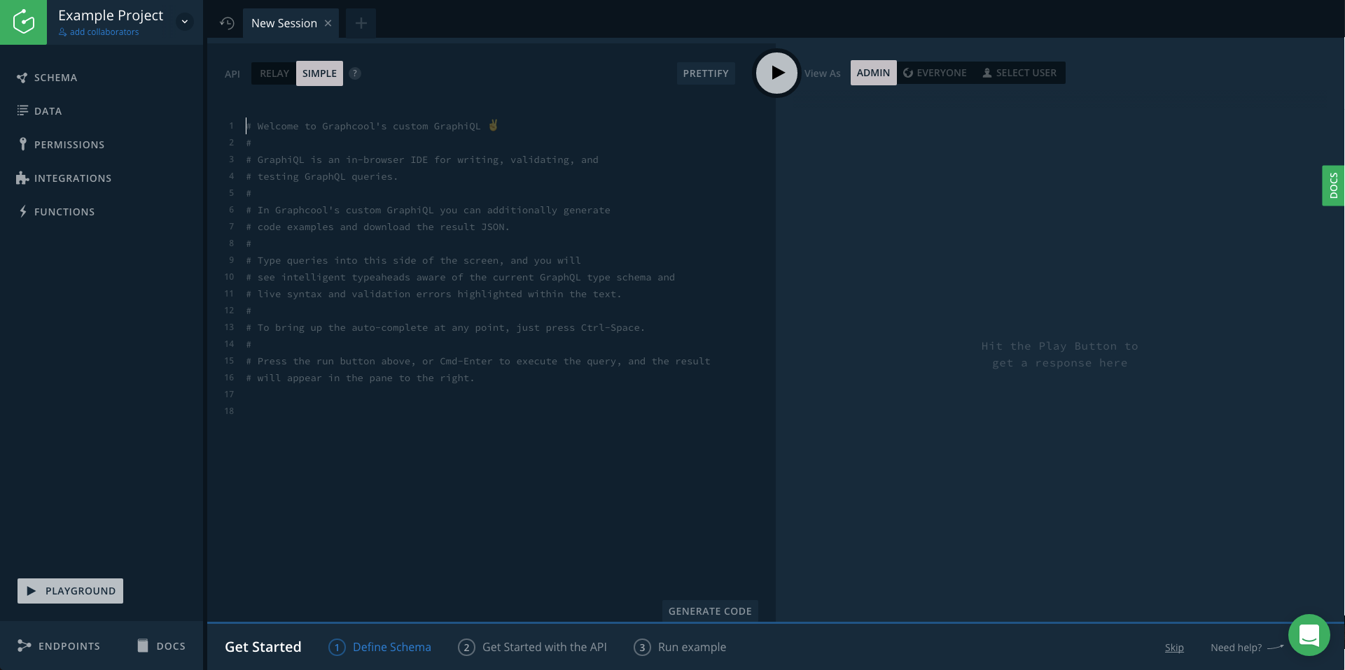 Onboarding notification (Bottom) blocks query variables input in console playground · Issue #210 ...