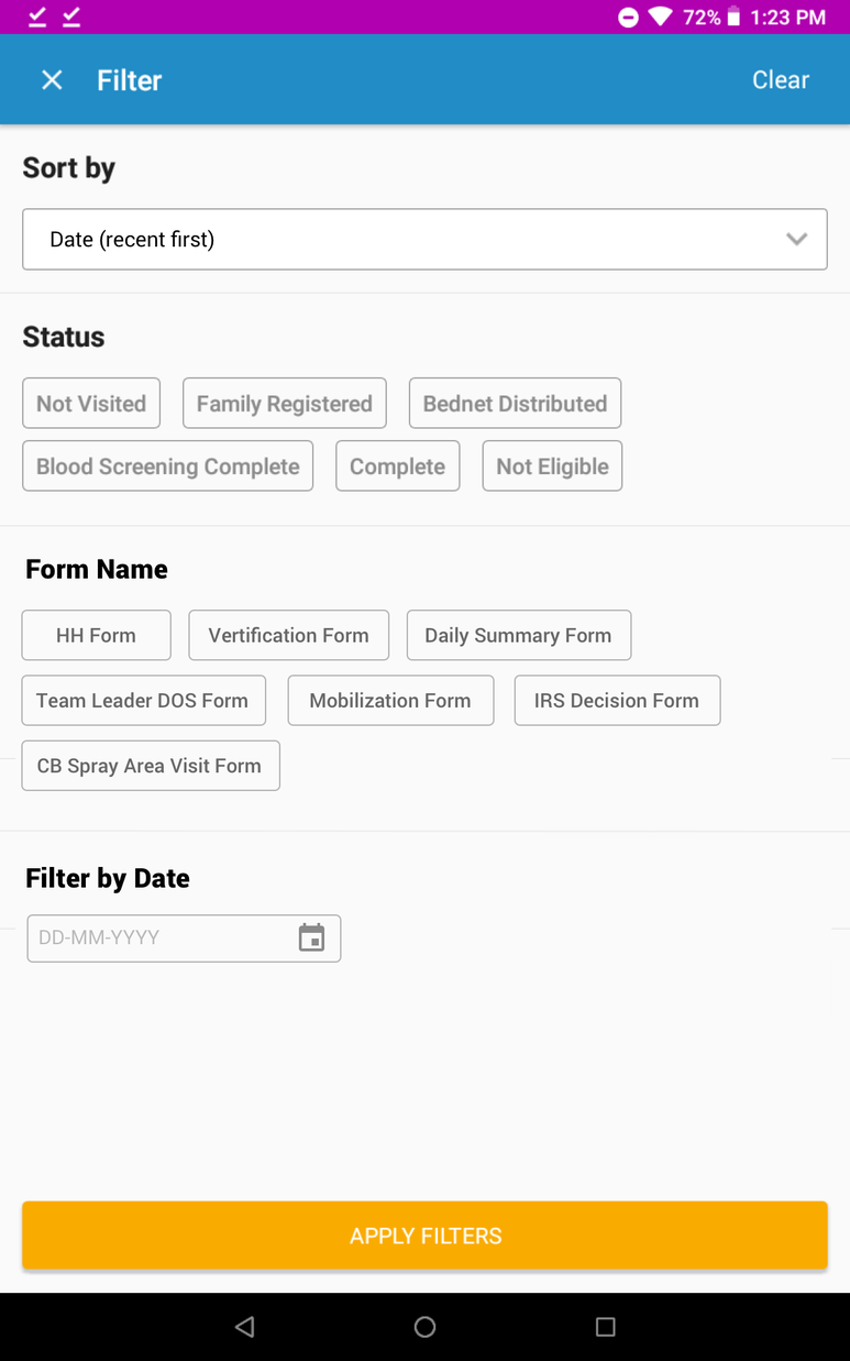 RVL-951 - Create a view that shows all completed form statuses with the ability to search and ...