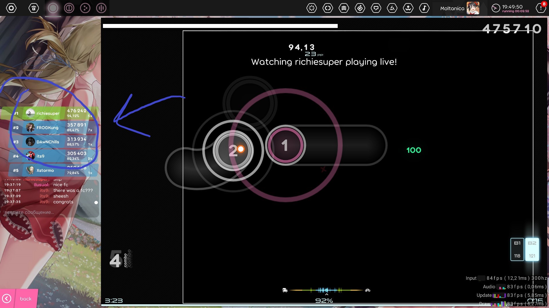 Allow switching between players in multi-spectator via clicking ...