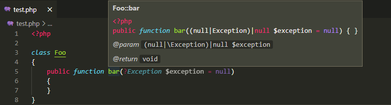 Nullable argument types are badly parsed since `v1.9.0` · Issue #2443 · bmewburn/vscode ...