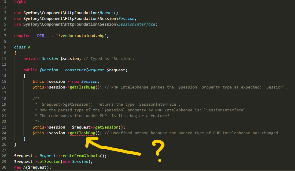 Property types are badly parsed since `v1.8.1` · Issue #2455 · bmewburn/vscode-intelephense · GitHub