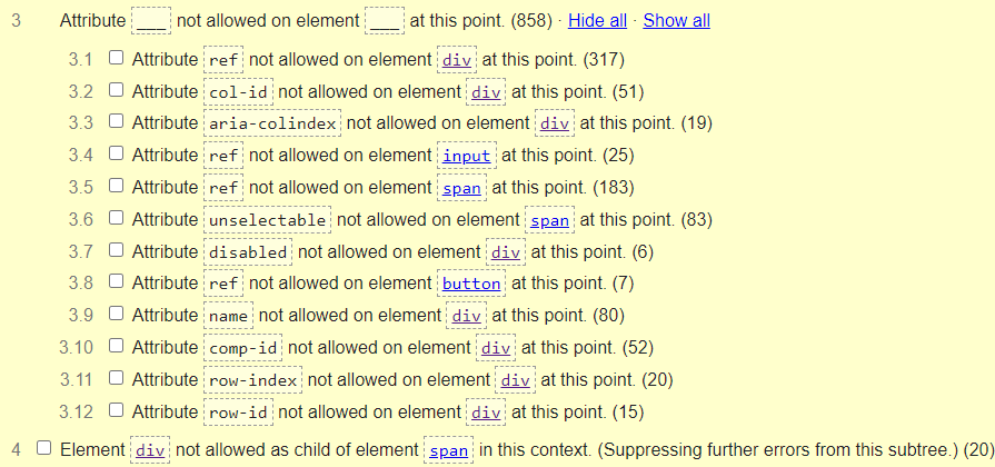 Html Errors · Issue 6223 · Ag Grid Ag Grid · Github