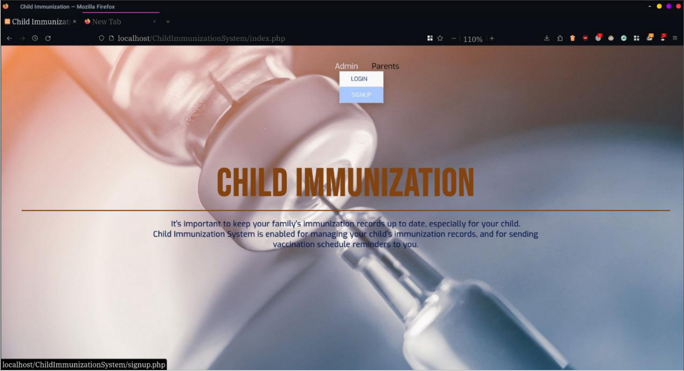 GitHub - Kunalshetye321/ChildImmunizationSystem