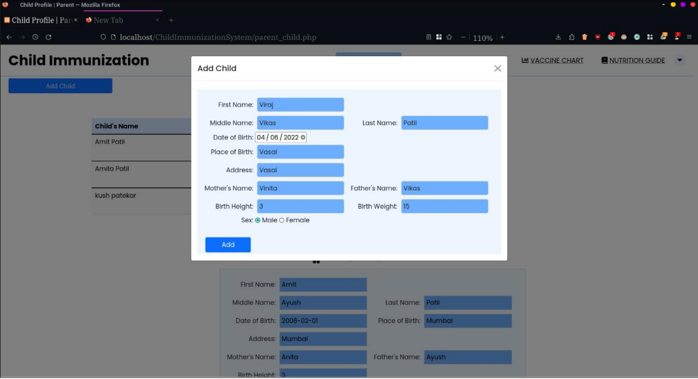 GitHub - Kunalshetye321/ChildImmunizationSystem