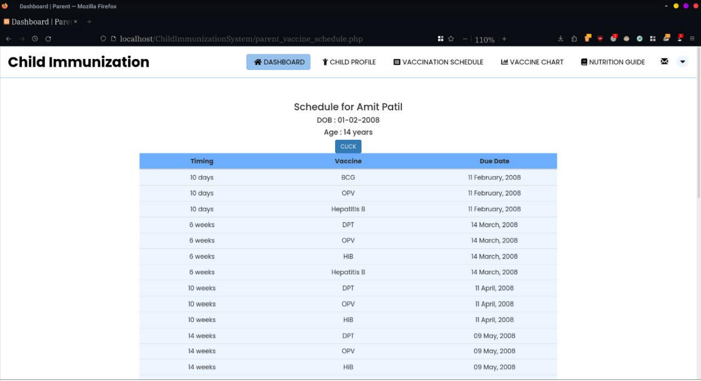 GitHub - Kunalshetye321/ChildImmunizationSystem