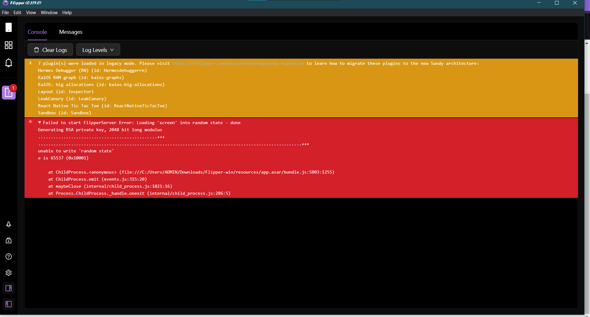 Discussion Window Failed To Start Flipperserver Error · Issue 3068 
