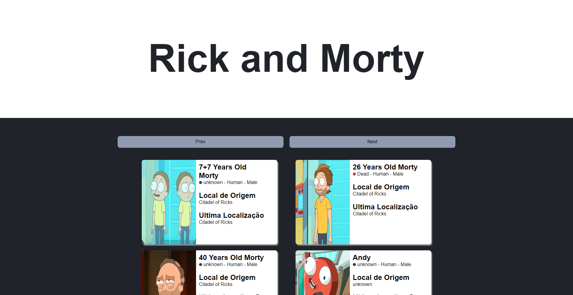 GitHub - gabrielmgaa/Rick-Morty-APi
