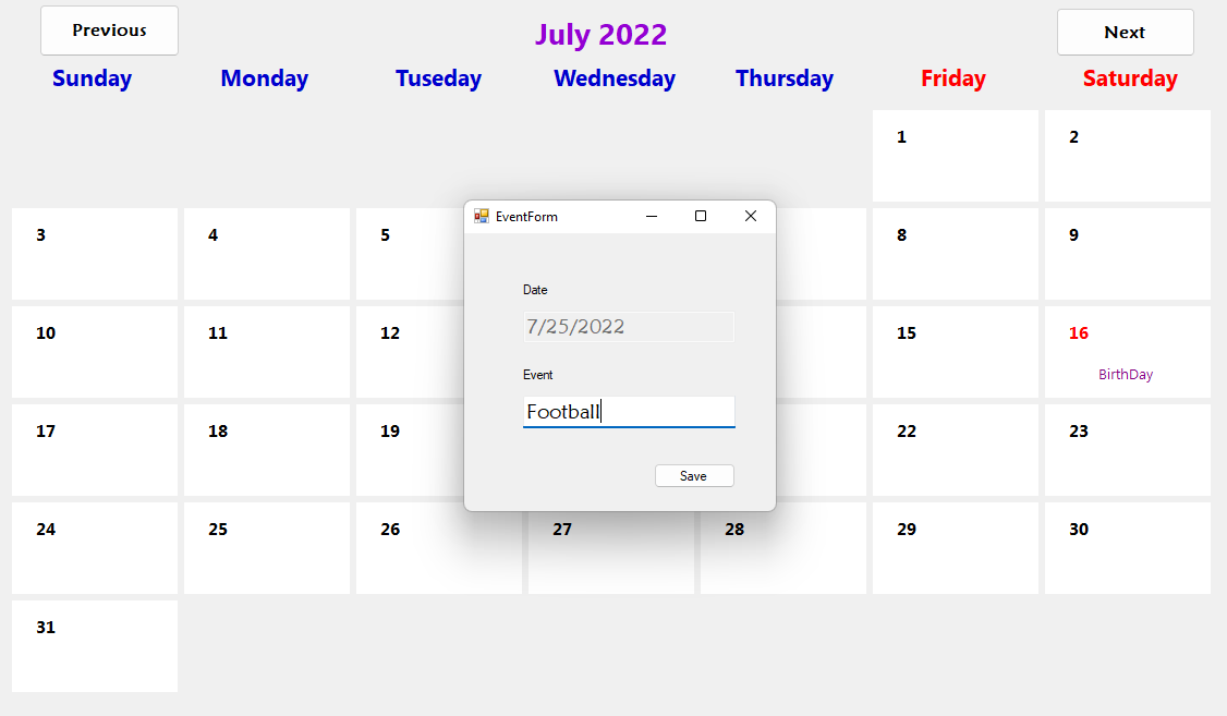 GitHub - DvirAsaf/HW_Calendar