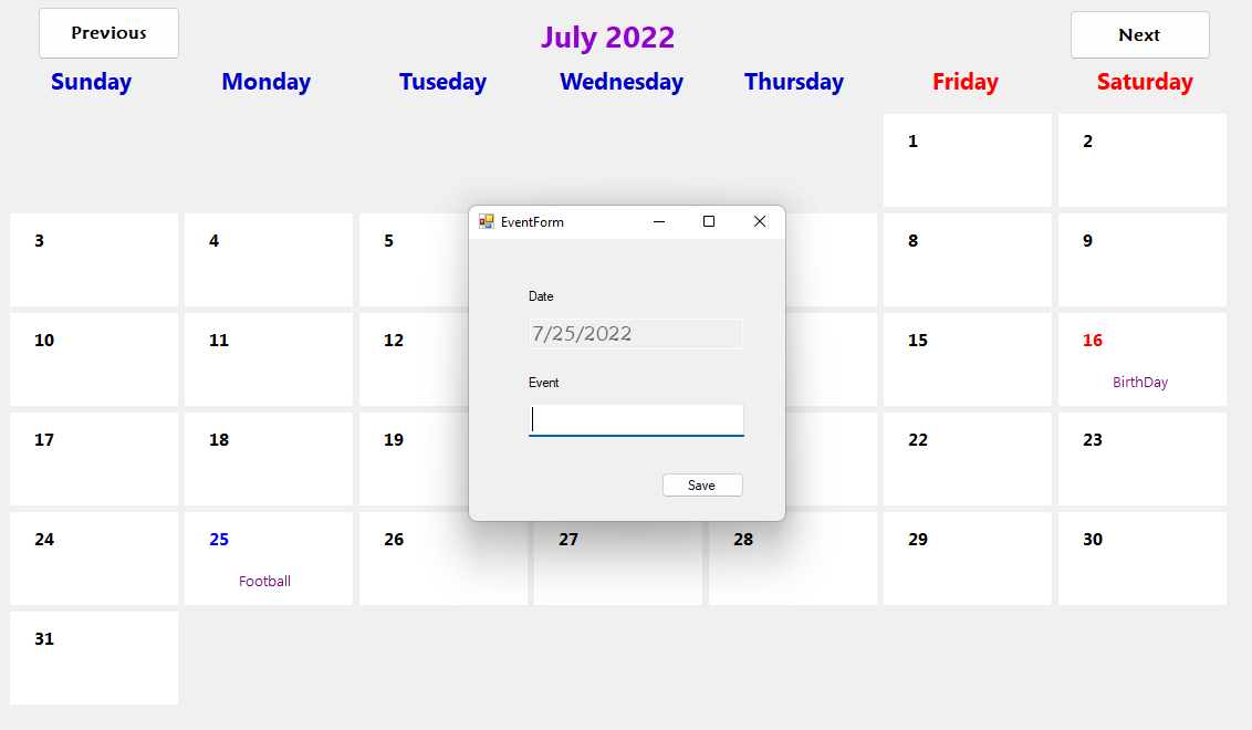 GitHub - DvirAsaf/HW_Calendar