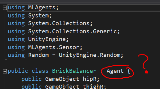 The Type Or Namespace Name Sensor Does Not Exist In The Namespace Mlagents Error Cs0234