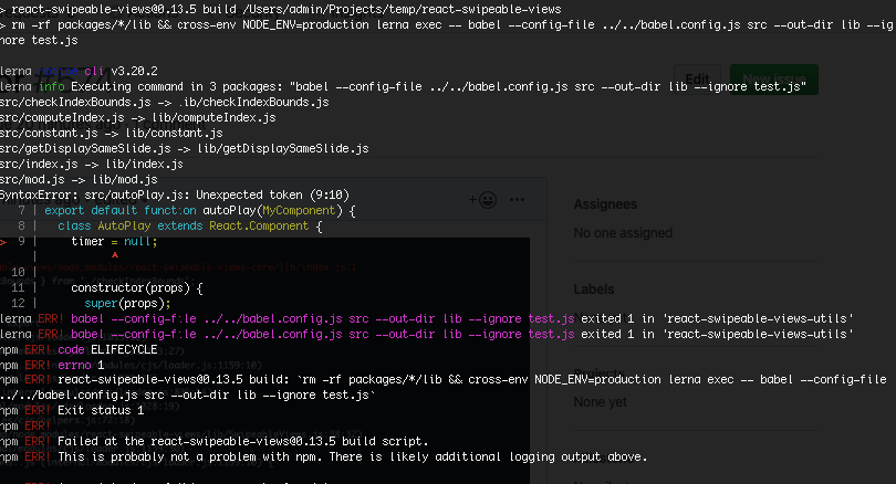 0.13.5 has an error · Issue #574 · oliviertassinari/react-swipeable-views · GitHub