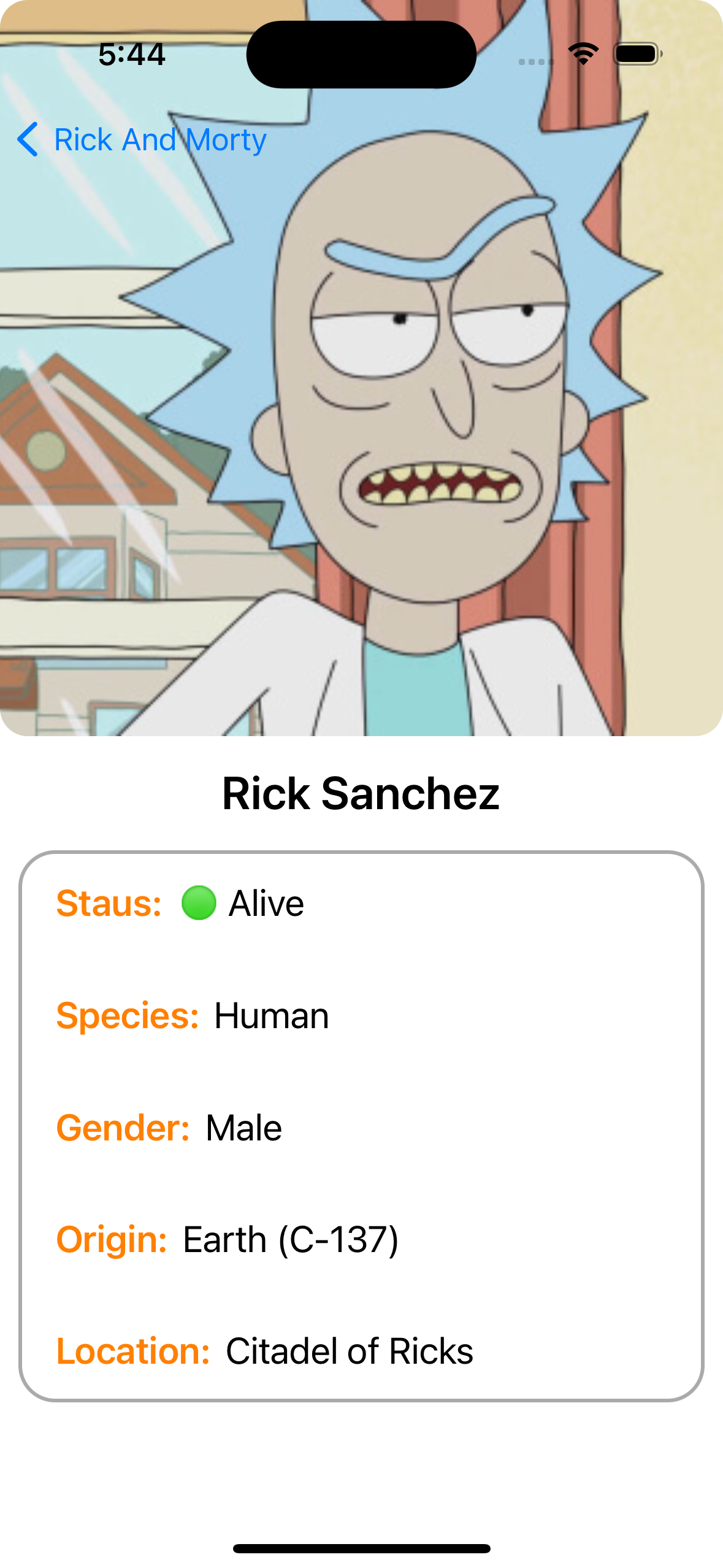 GitHub - dionyysus/RickAndMorty