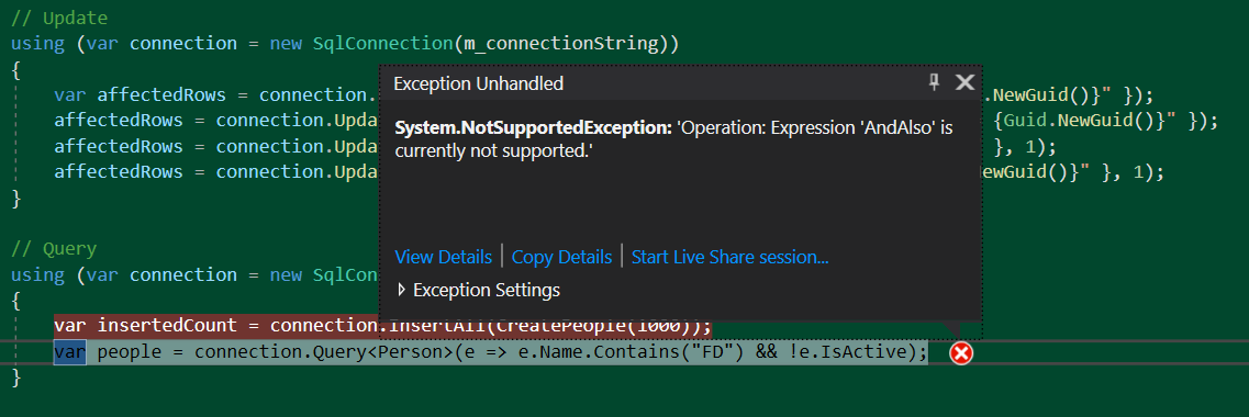 Bug: UnaryExpression: Add support for && and || operators in the expressions · Issue #398 ...