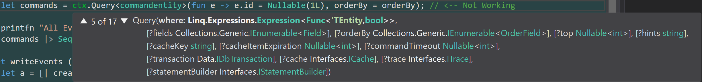 Question: OrderBy not working, sqlite? (F#) · Issue #570 · mikependon/RepoDB · GitHub
