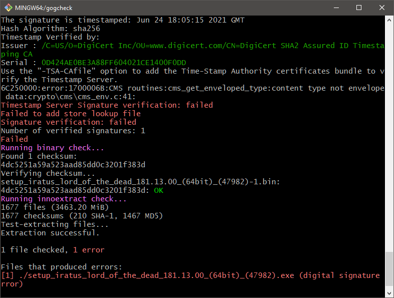 Wrong checksum error but checksum do match · Issue #3 · hippie68/gogcheck · GitHub