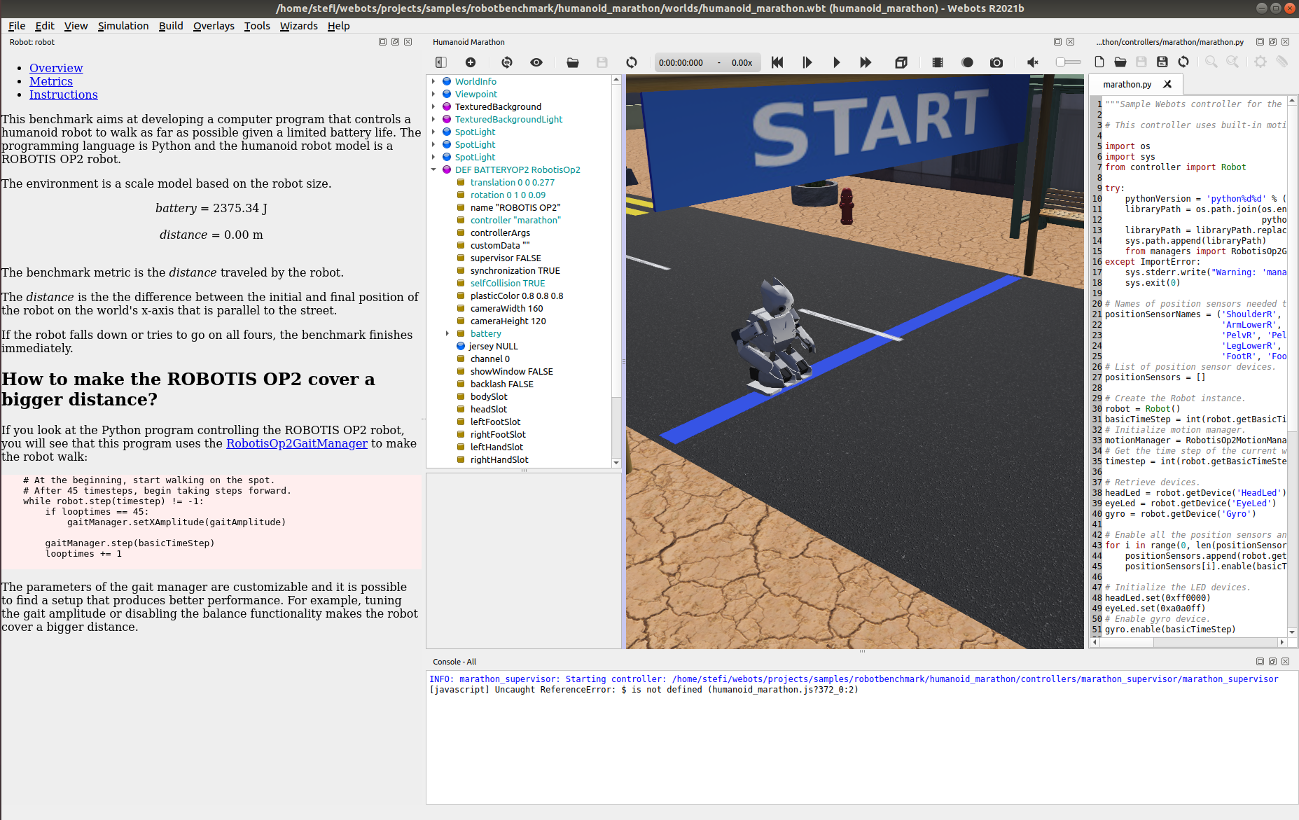 Robot window layout in robotbenchmark simulations is broken · Issue #3182 · cyberbotics/webots ...