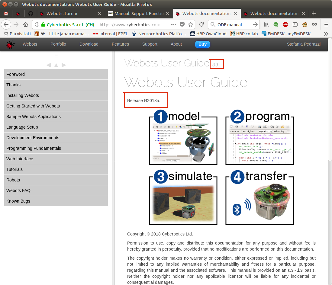 Mismatching Webots version in old documentation · Issue #559 · cyberbotics/webots-doc · GitHub