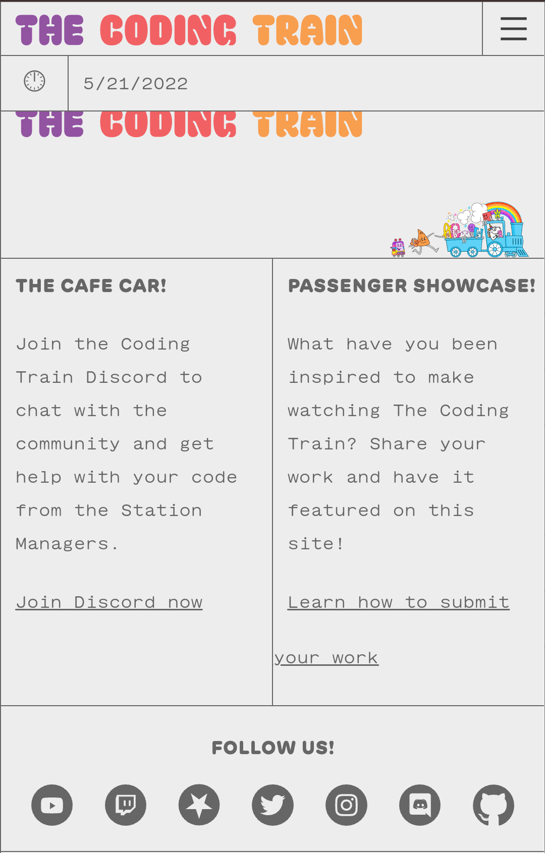 Minor UI adjustments · Issue #140 · CodingTrain/thecodingtrain.com · GitHub