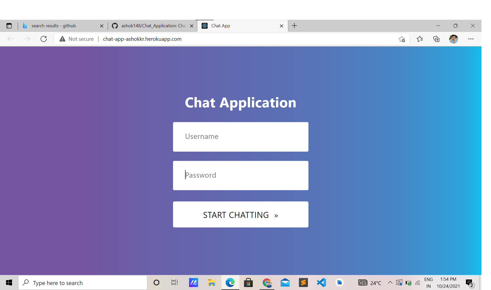 GitHub - ashok148/Chat_Application: Chat App See Live Demo