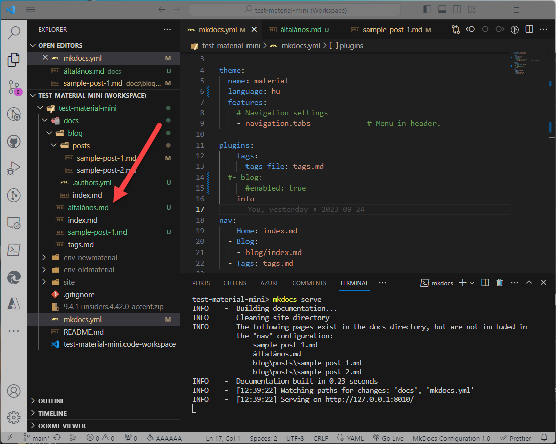 Blog category accent problem · Issue #6069 · squidfunk/mkdocs-material · GitHub