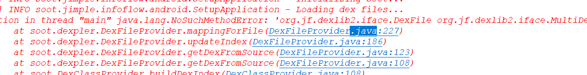 Exception in thread "main" java.lang.NoSuchMethodError · Issue #252 · secure-software ...