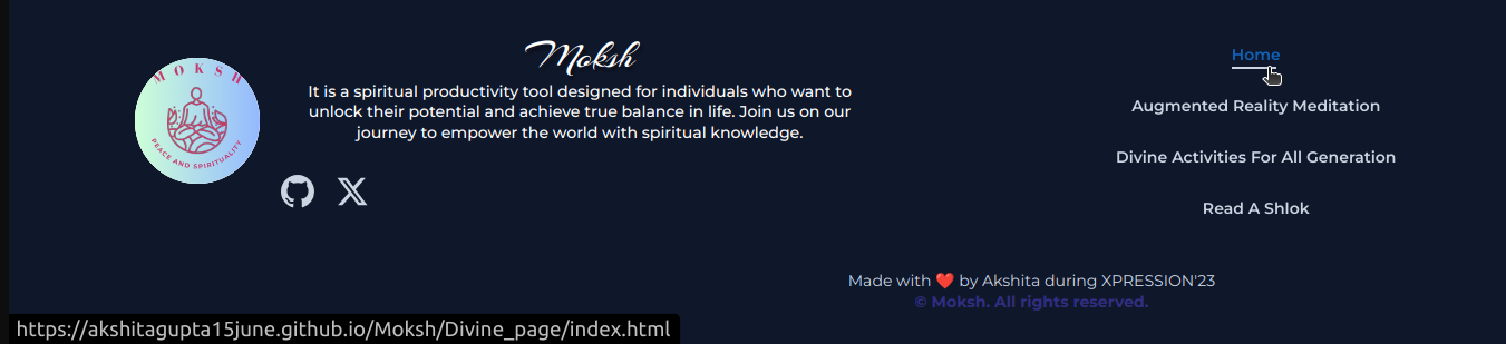 [BUG] Broken link in footer and footer content alignment in AR Meditate page · Issue #1387 ...