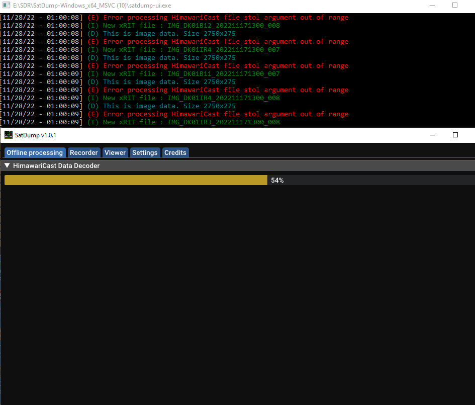 Himawaricast - stol argument out of range · Issue #192 · SatDump/SatDump · GitHub