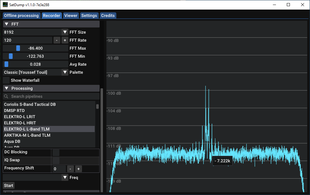 Frequency axis: Display of actual frequency instead of baseband frequency · Issue #252 · SatDump ...