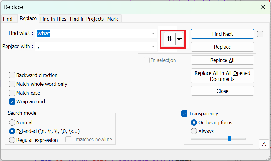 Make feature "swap/copy" in "replace dialog" more discoverable · Issue ...