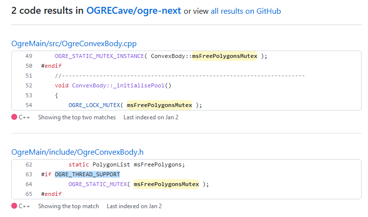 OGRE_THREAD_SUPPORT OFF causes msFreePolygonsMutex to be undeclared and fail build · Issue #297 ...