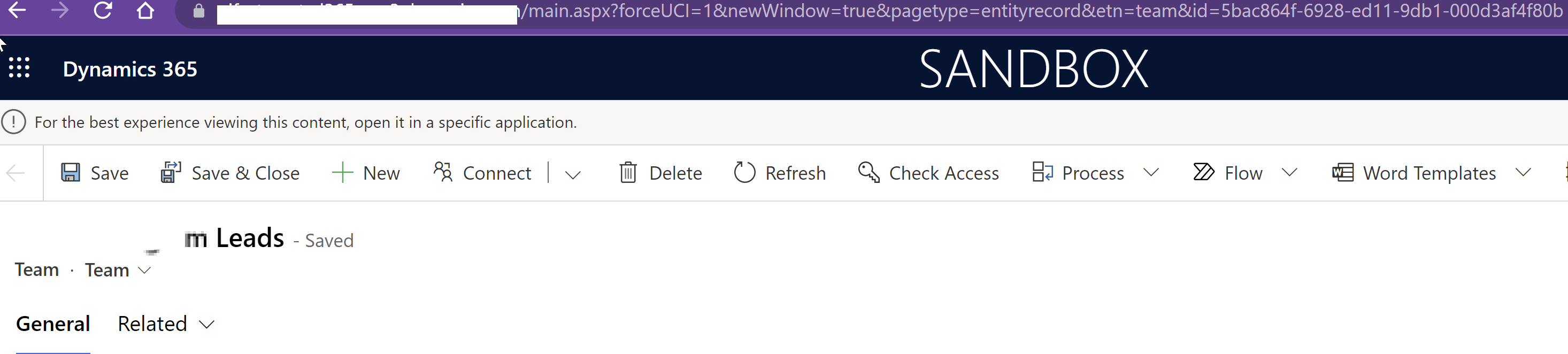 [CoE Starter Kit - QUESTION] BPF owned by a team in the "Team" system table, not a user in the ...