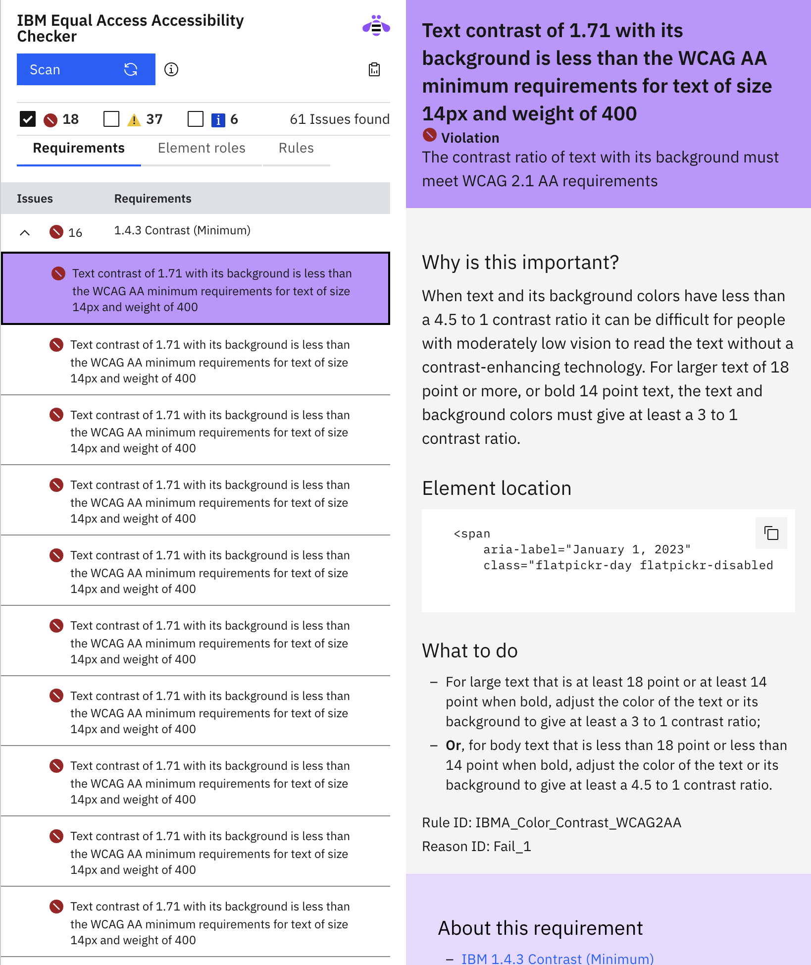 Accessibility Violation: Text constrast · Issue #1406 · carbon-design ...
